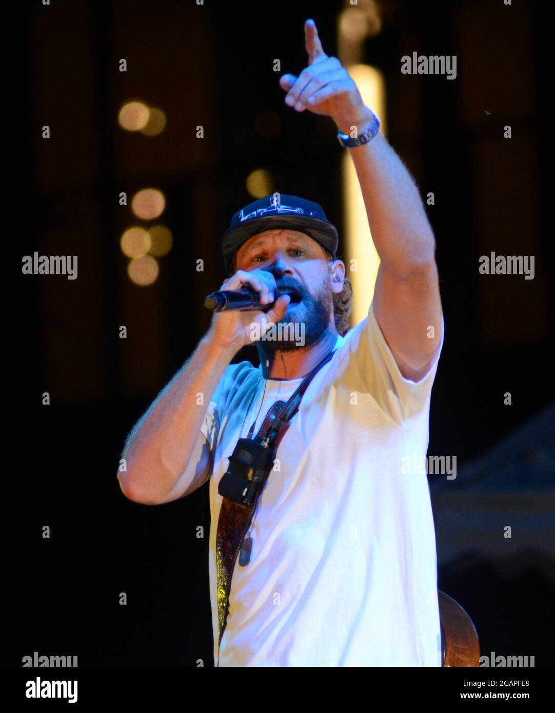 July 30, 2021 - Country singer Chase Rice performs at the Resch Complex ...