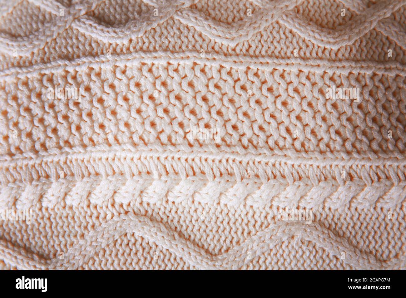 Knitting pattern closeup Stock Photo - Alamy