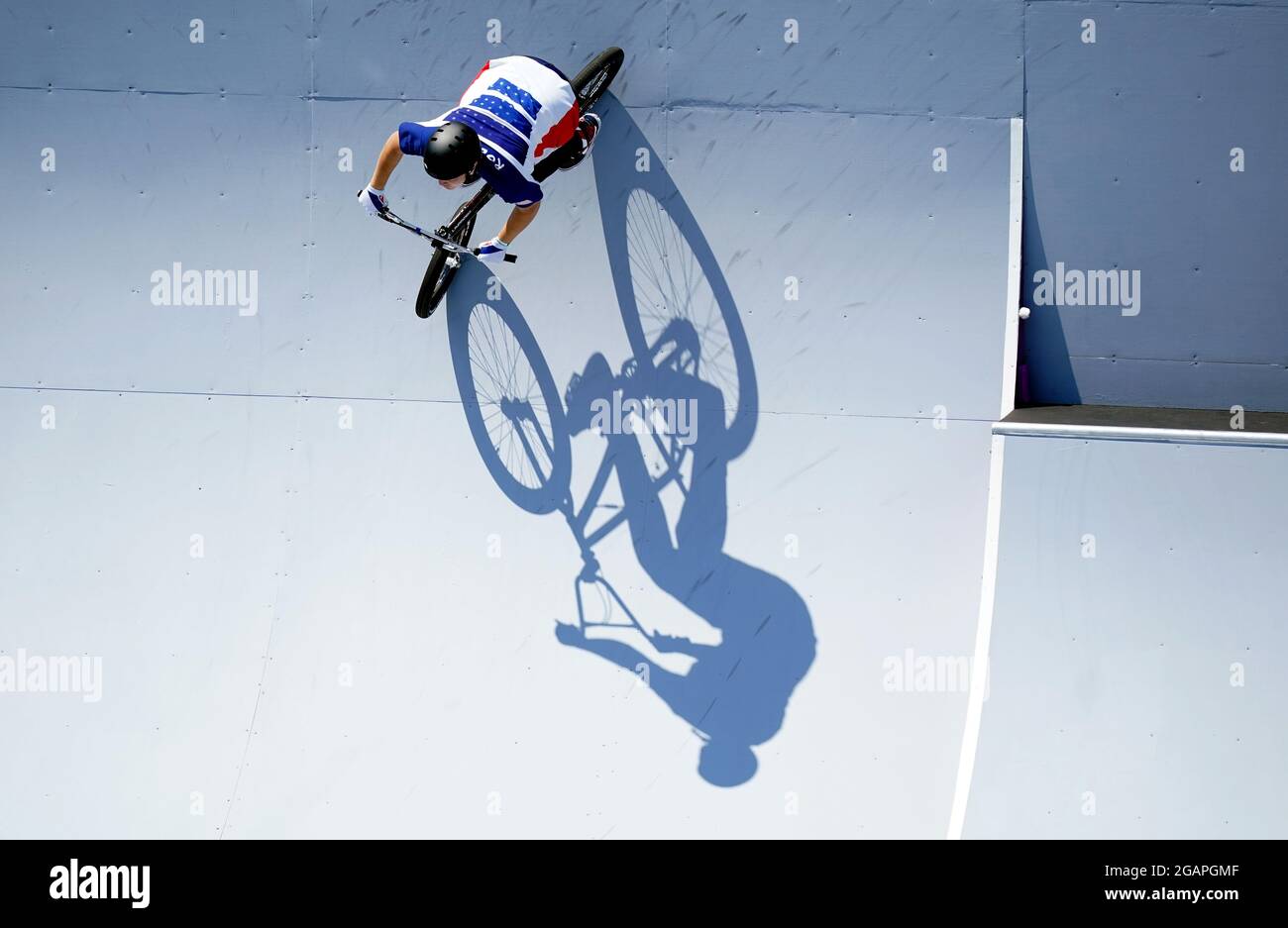 USA's Hannah Roberts during the Women's Cycling BMX Freestyle Final at ...