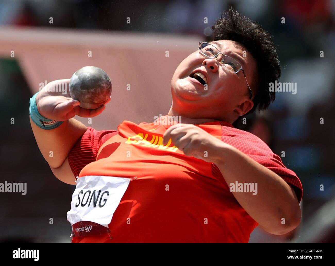 Tokyo, Japan. 1st Aug, 2021. Song Jiayuan of China competes during the ...