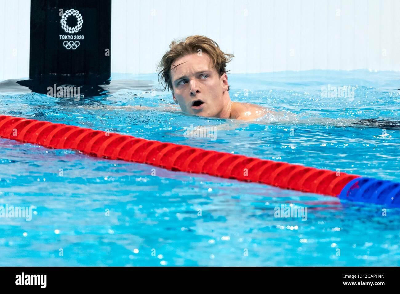 TOKYO, JAPAN - JULY 31: Thom De Boer of Netherlands reacts after ...