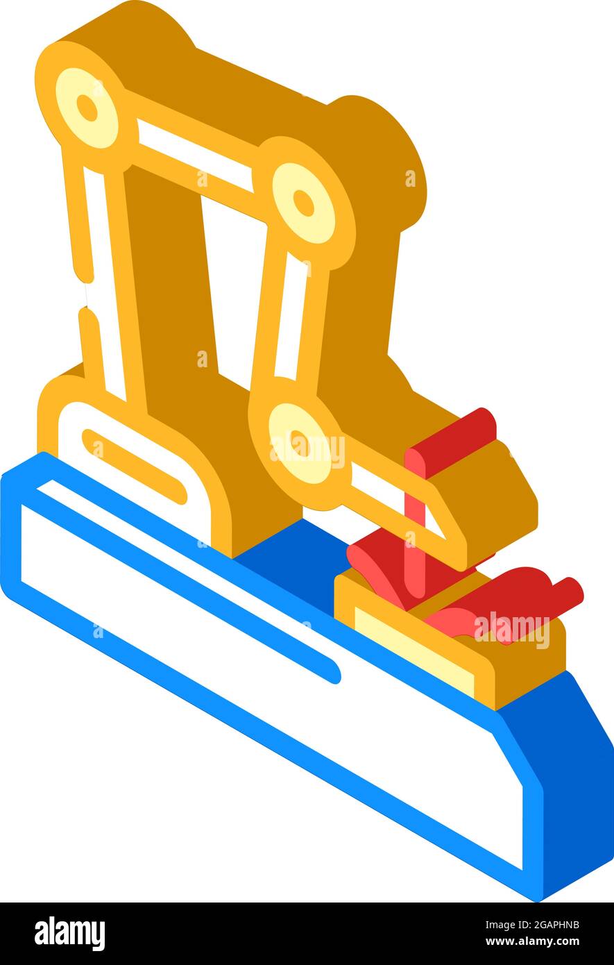 robot welder isometric icon vector illustration Stock Vector Image ...