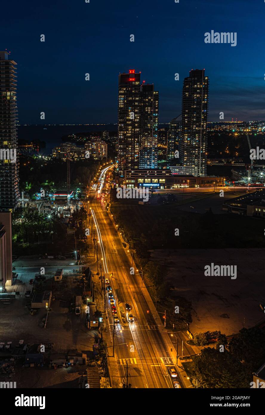 Traffic on the city road in Toronto , Canada Stock Photo - Alamy