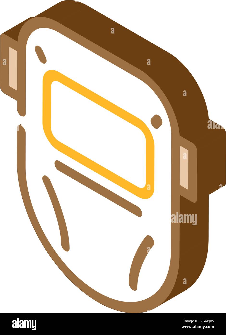 welding helmet isometric icon vector illustration Stock Vector Image ...
