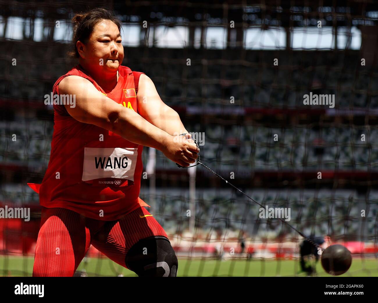Tokyo, Japan. 1st Aug, 2021. Wang Zheng of China competes during the ...