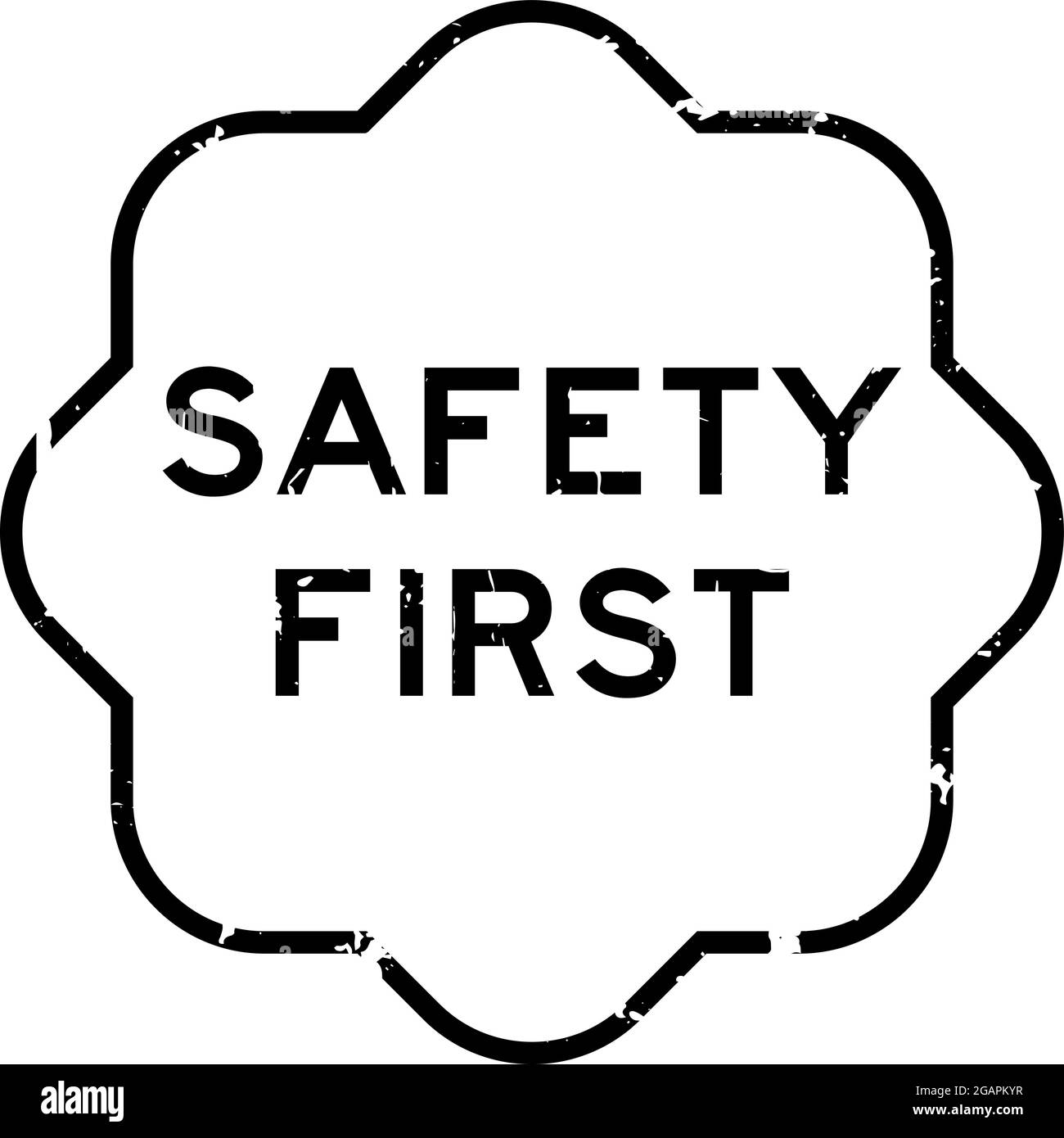 Safety first stamp sign seal hi-res stock photography and images - Alamy