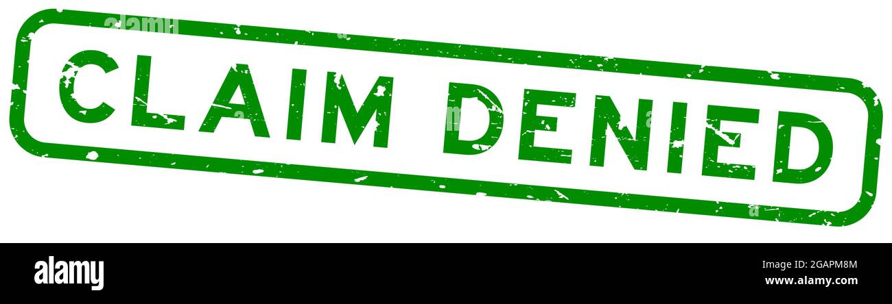 Claim denied stamp Cut Out Stock Images & Pictures - Alamy