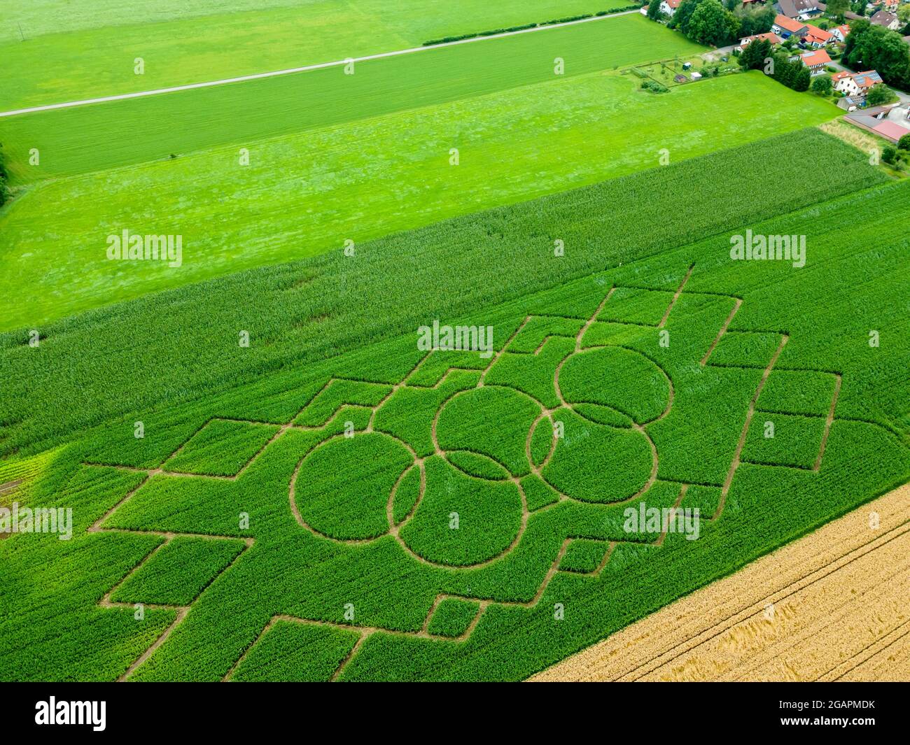Oberding Bei Weilheim, Germany. 31st July, 2021. The Olympic rings can ...