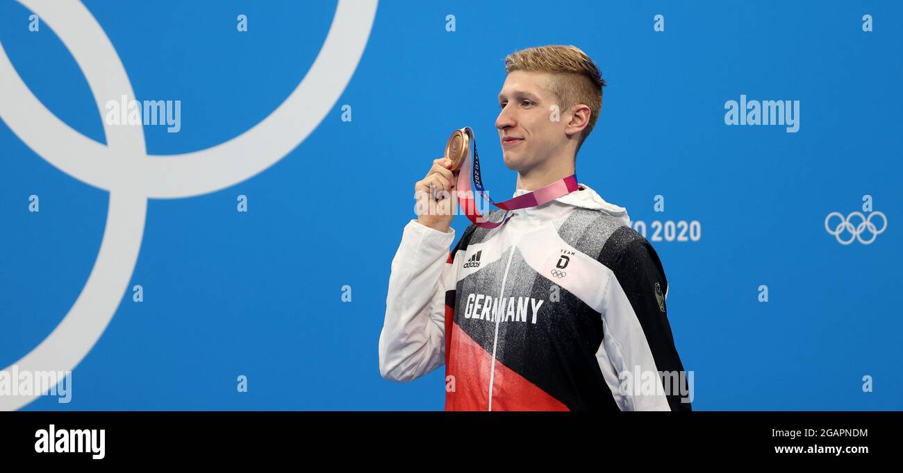 Tokio, Japan. 01st Aug, 2021. Swimming: Olympics, 1500 m freestyle, men ...