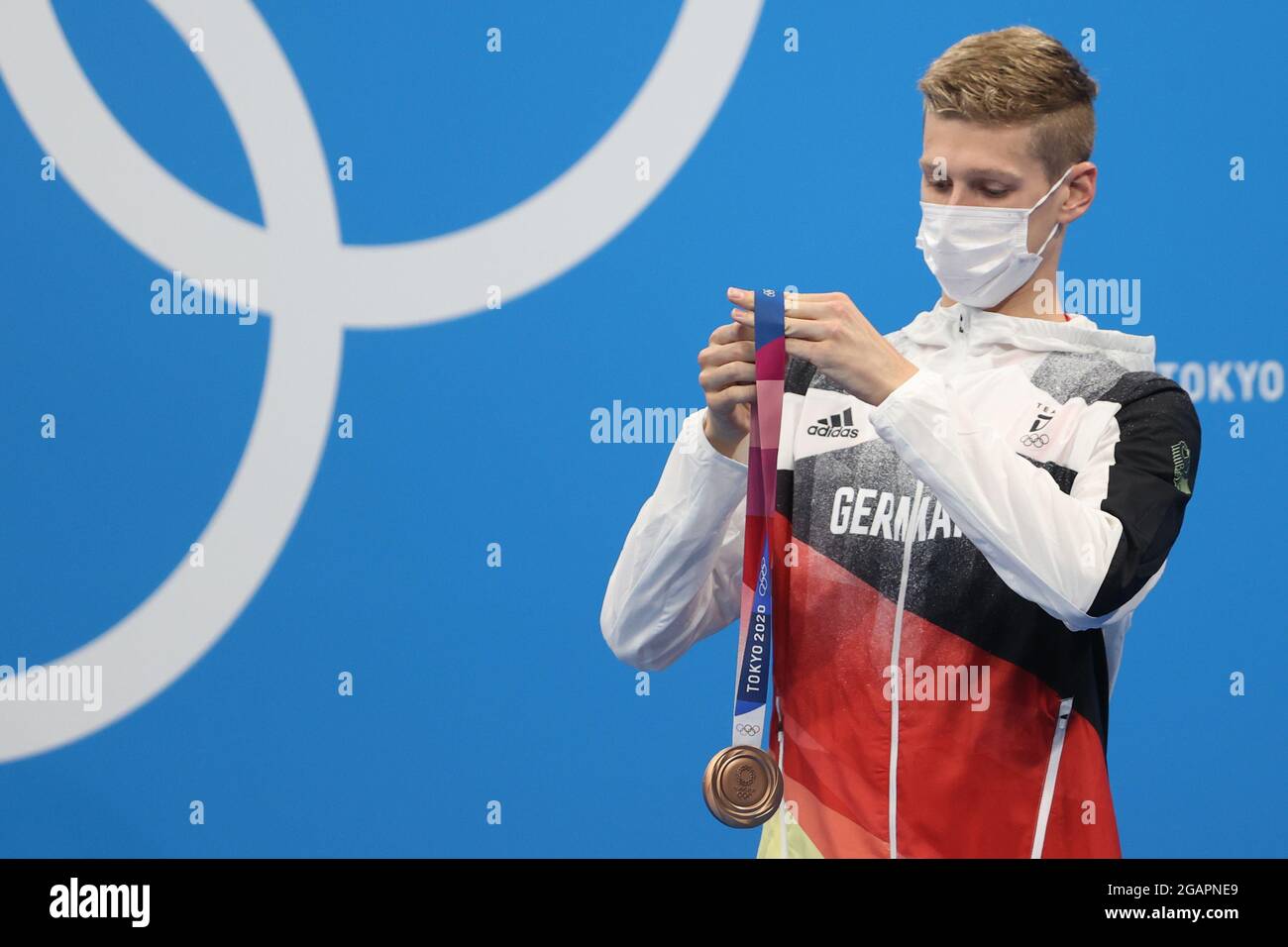 Tokio, Japan. 01st Aug, 2021. Swimming: Olympics, 1500 m freestyle, men ...