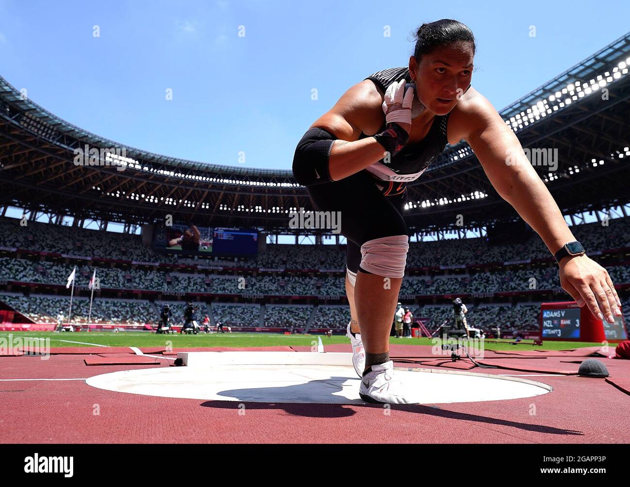 Tokyo, Japan. 1st Aug, 2021. Valerie Adams of New Zealand competes ...