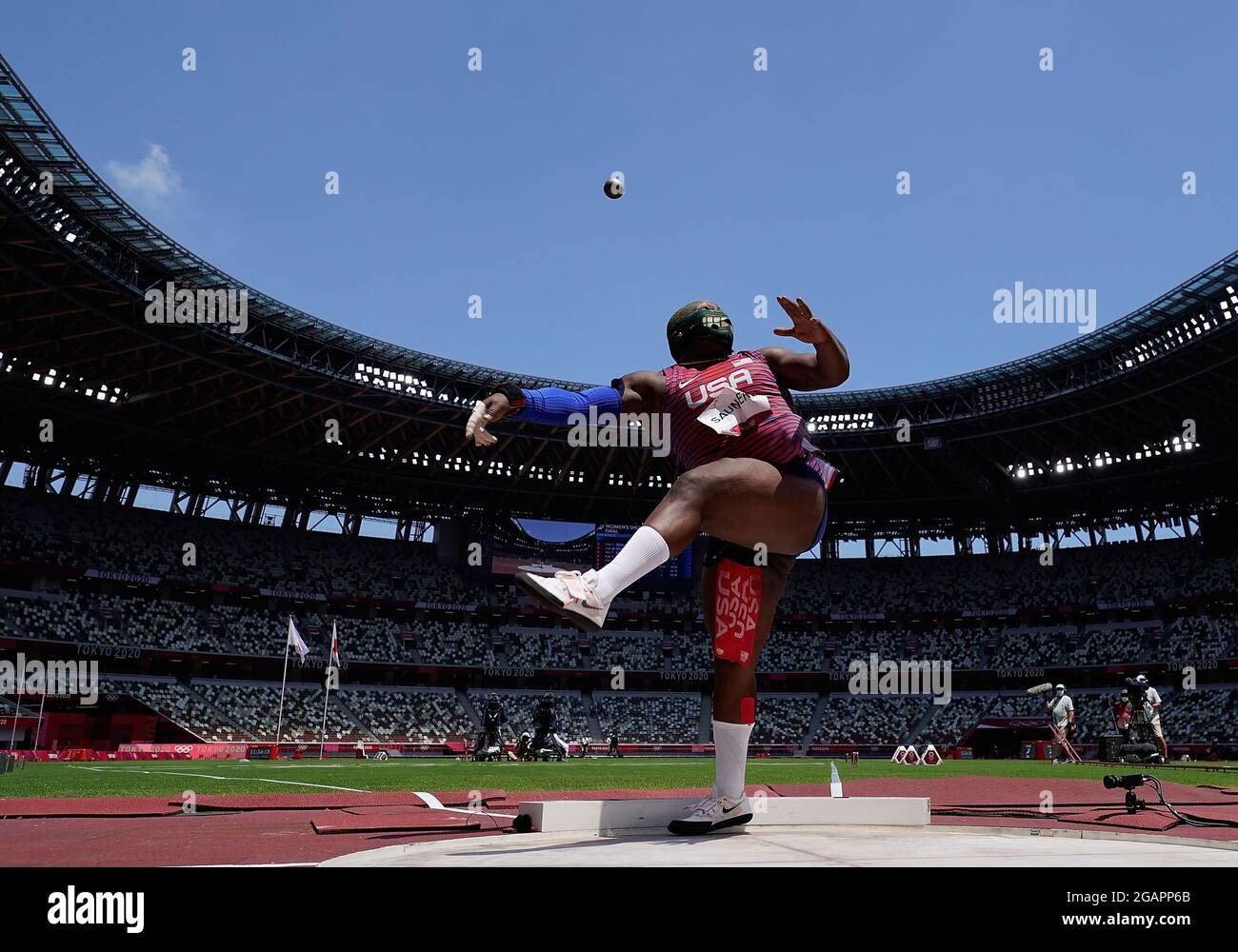 Tokyo, Japan. 1st Aug, 2021. Raven Saunders of the United States ...