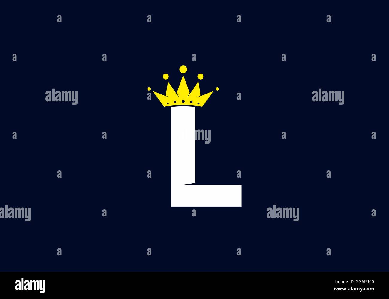 Initial L letter with crown design Stock Vector Image & Art - Alamy