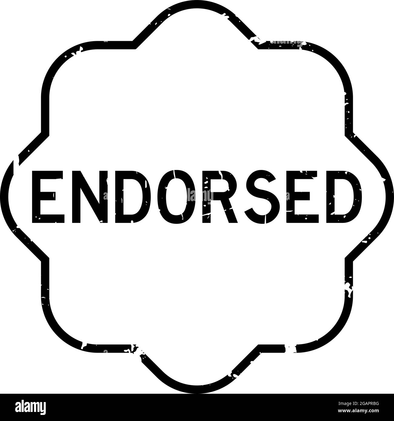 Grunge Black Endorsed Word Rubber Seal Stamp On White Background Stock grunge-black-endorsed-word-rubber-seal-stamp-on-white-background-stock