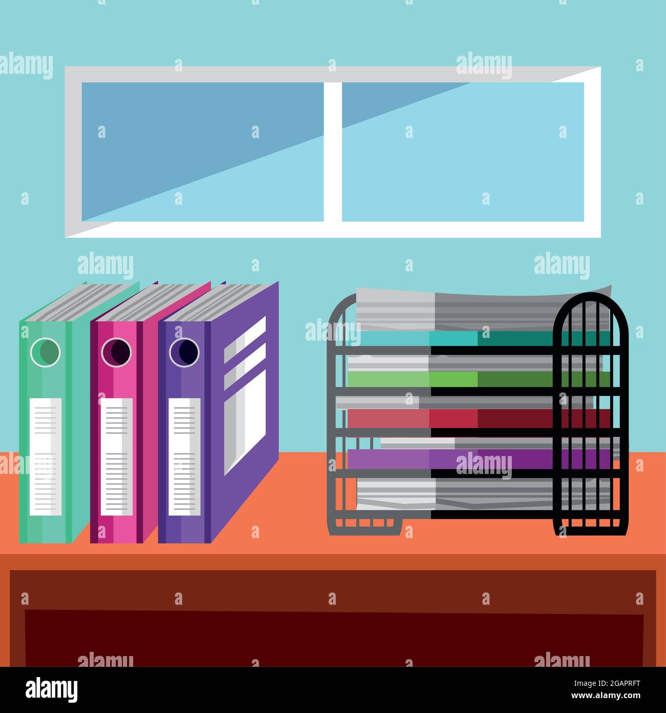 paperwork binders office Stock Vector Image & Art - Alamy