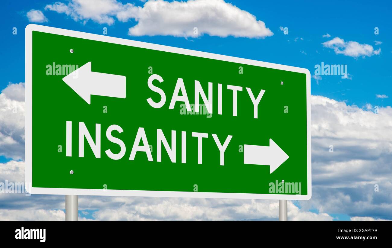 Sanity road sign hi-res stock photography and images - Alamy