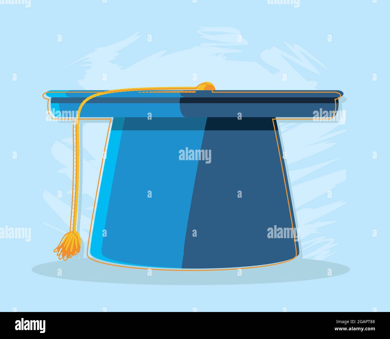 blue graduation hat Stock Vector Image & Art - Alamy