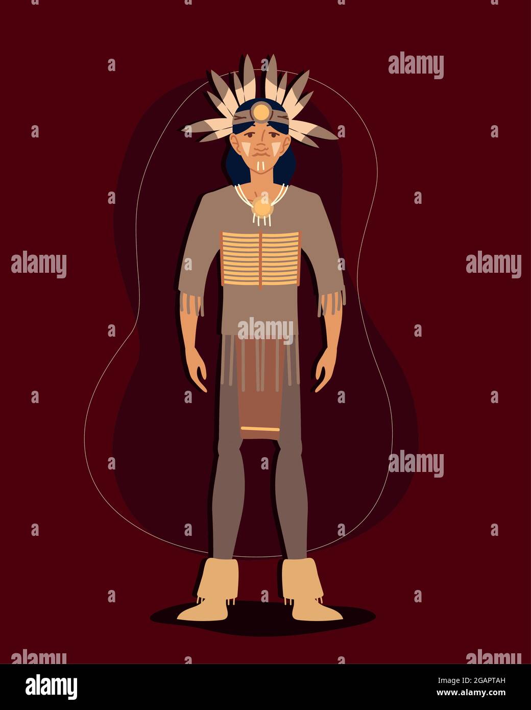 indigenous native man Stock Vector Image & Art - Alamy