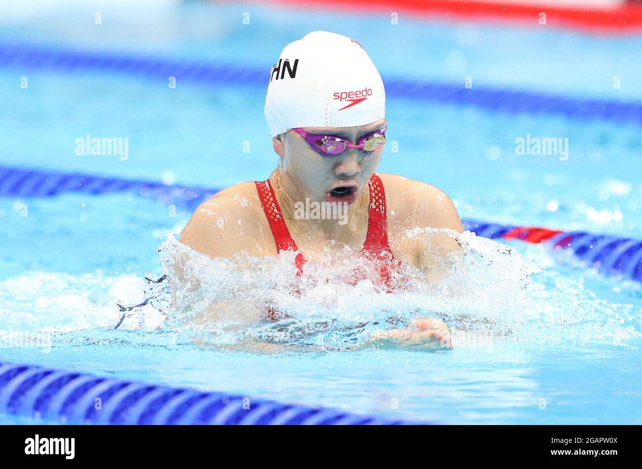 Tokyo, Japan. 1st Aug, 2021. Tang Qianting of China competes during the ...