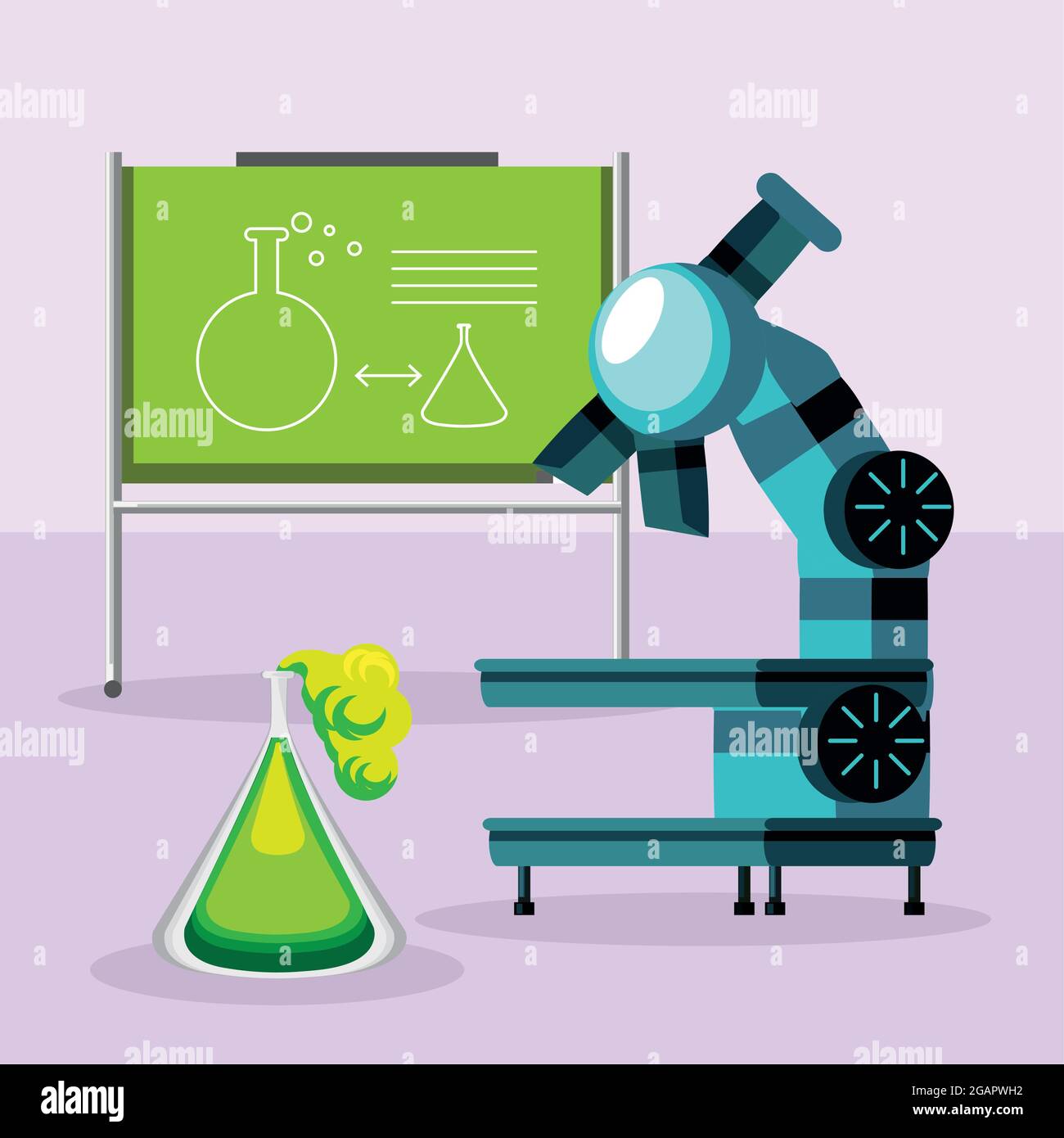 school science microscope Stock Vector Image & Art - Alamy