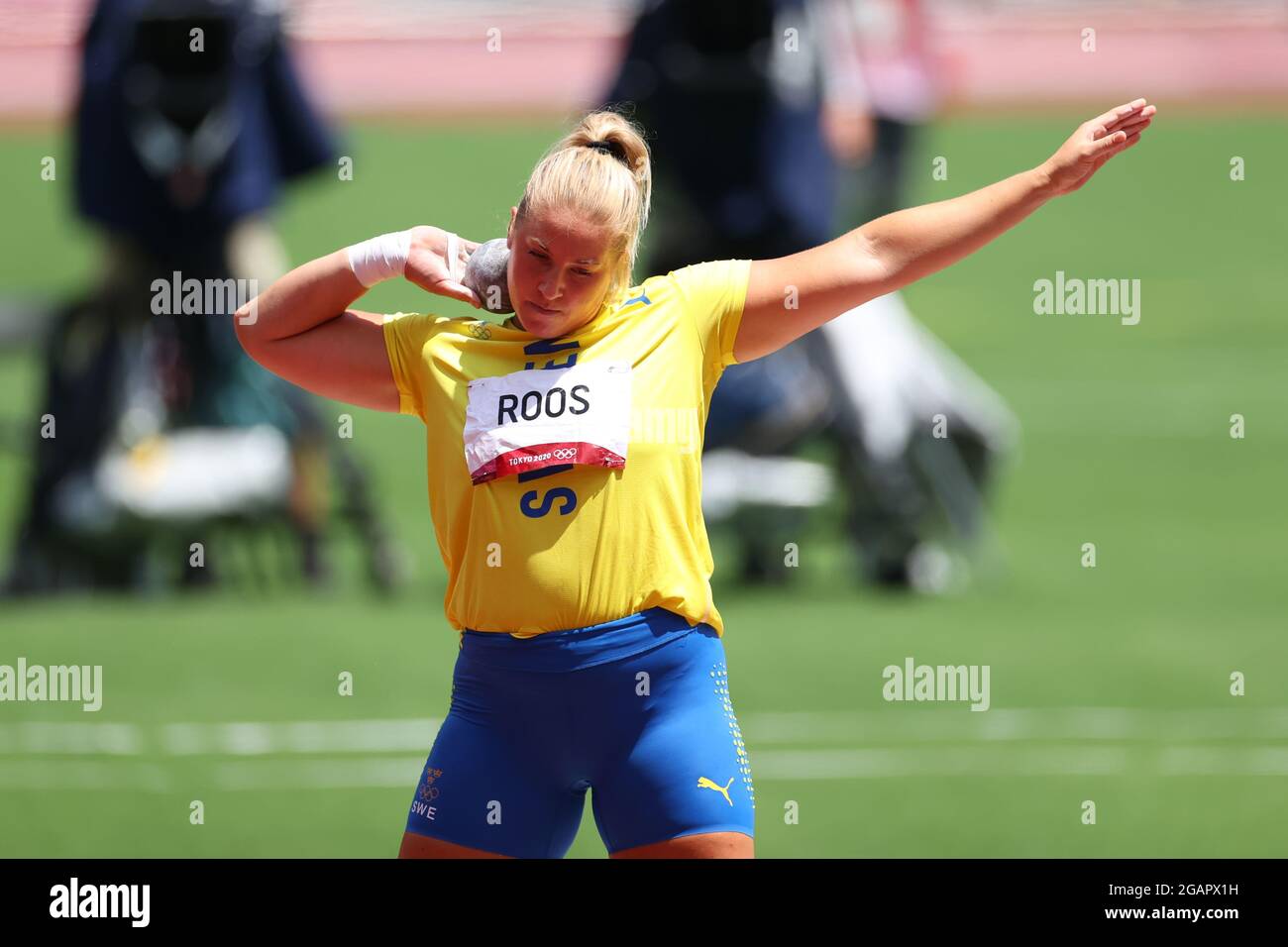 Tokyo, Japan. 1st Aug, 2021. ROOS Fanny (SWE) Athletics : Women's Shot ...