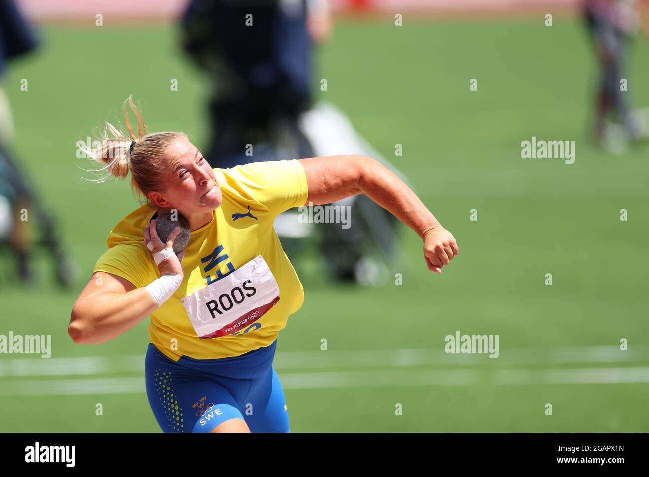 Tokyo, Japan. 1st Aug, 2021. ROOS Fanny (SWE) Athletics : Women's Shot ...
