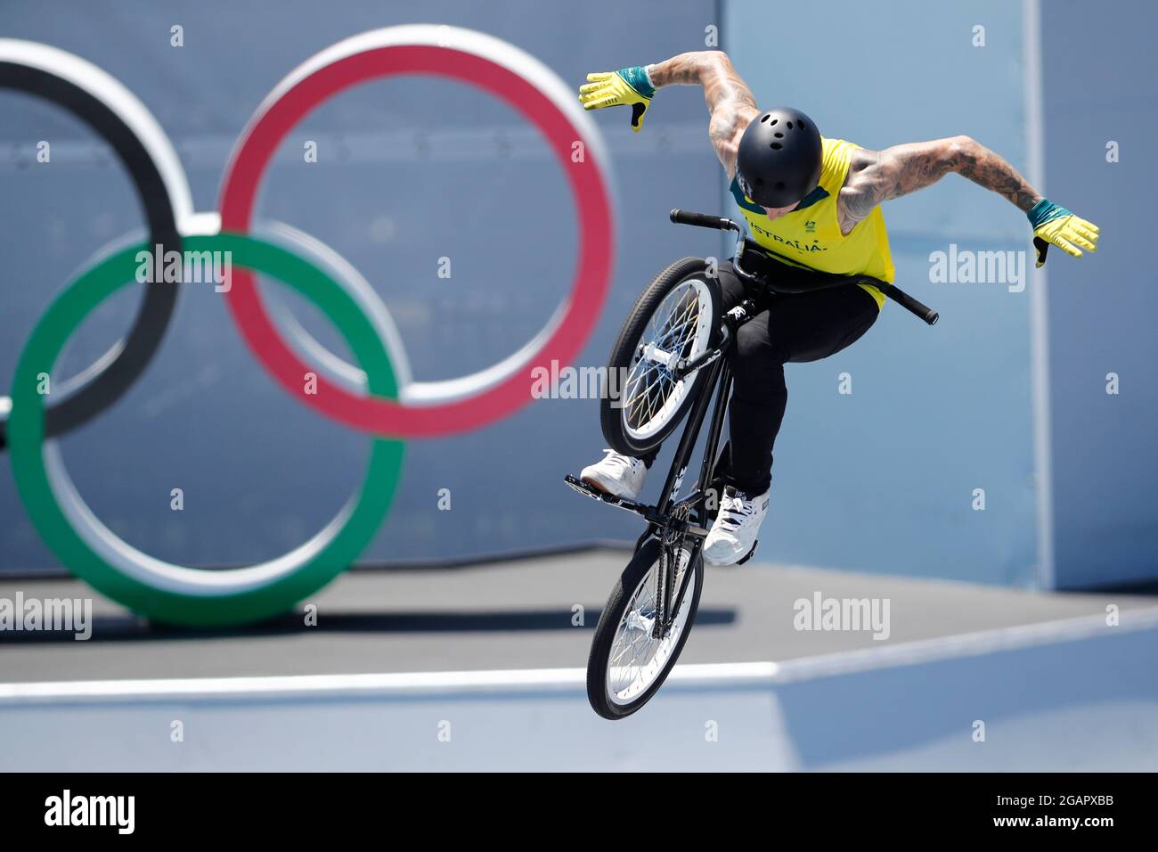 August 1, 2021: LOGAN MARTIN (AUS) competes in the Cycling BMX Racing ...