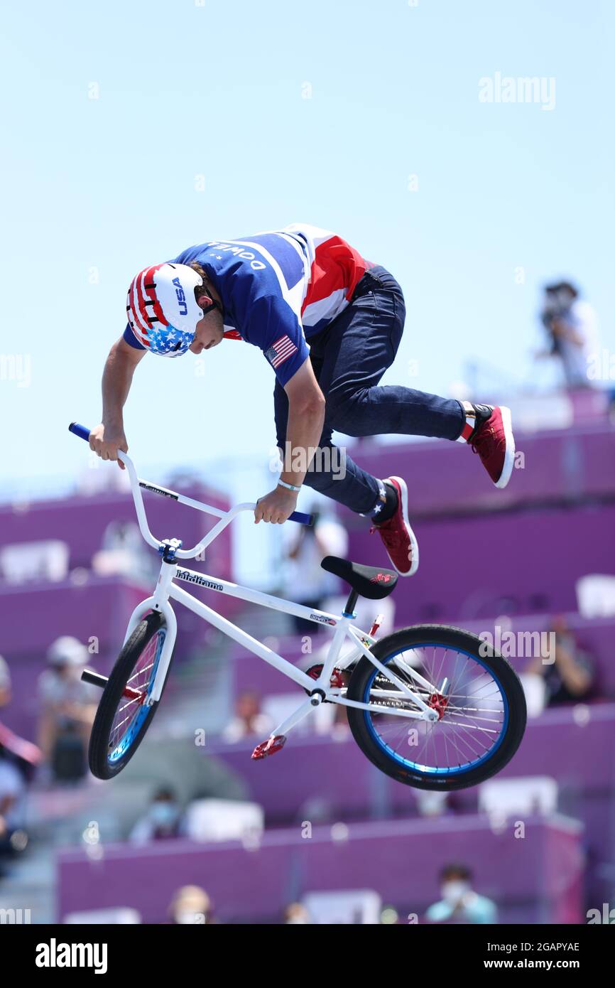 Tokyo, Japan. 1st Aug, 2021. Justin Dowell (USA) Cycling : BMX ...