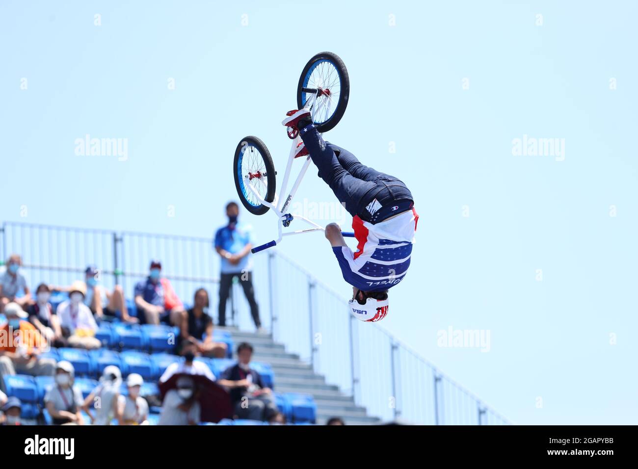 Tokyo, Japan. 1st Aug, 2021. Justin Dowell (USA) Cycling : BMX ...