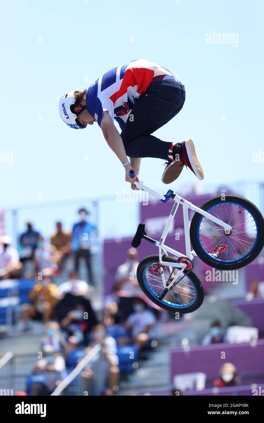 Tokyo, Japan. 1st Aug, 2021. Justin Dowell (USA) Cycling : BMX ...