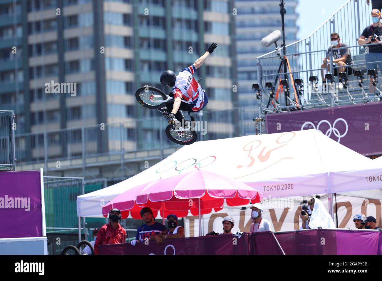 Tokyo, Japan. 1st Aug, 2021. Declan Brooks (GBR) Cycling : BMX ...
