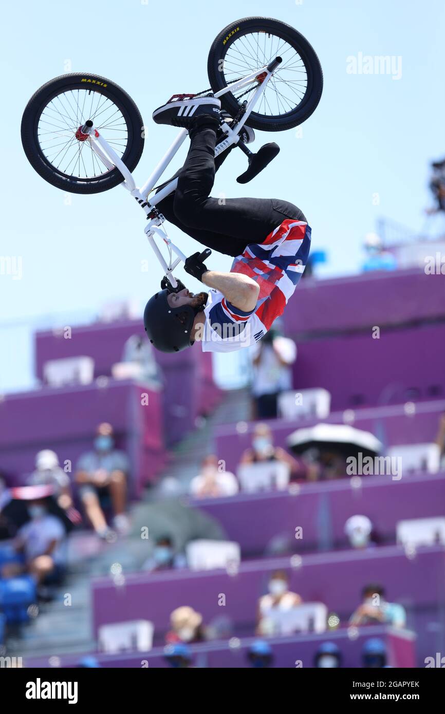 Tokyo, Japan. 1st Aug, 2021. Declan Brooks (GBR) Cycling : BMX ...