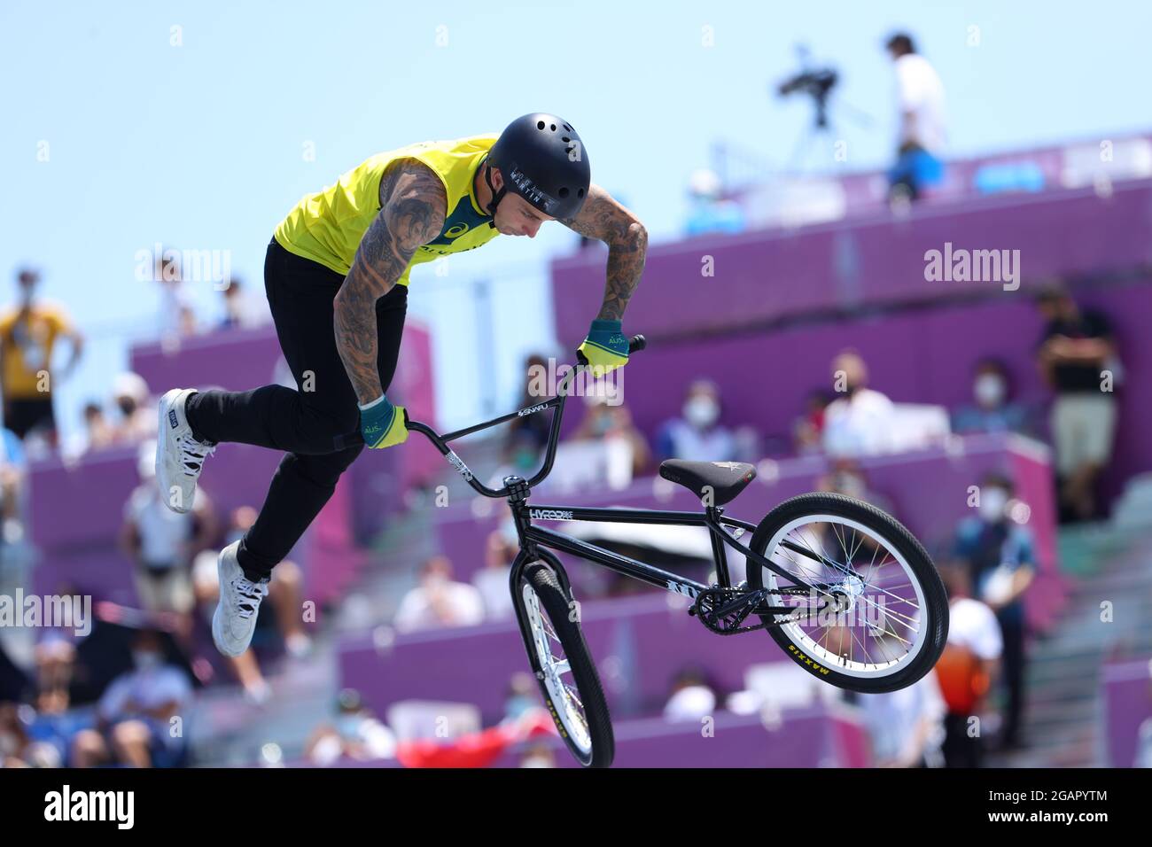 Tokyo, Japan. 1st Aug, 2021. Logan Martin (AUS) Cycling : BMX Freestyle ...