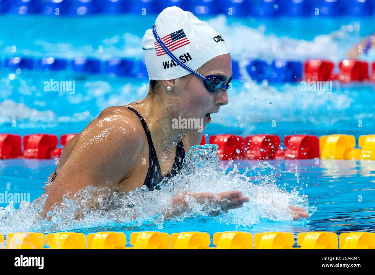 TOKYO, JAPAN - JULY 26: Alex Walsh of United States competing in the ...