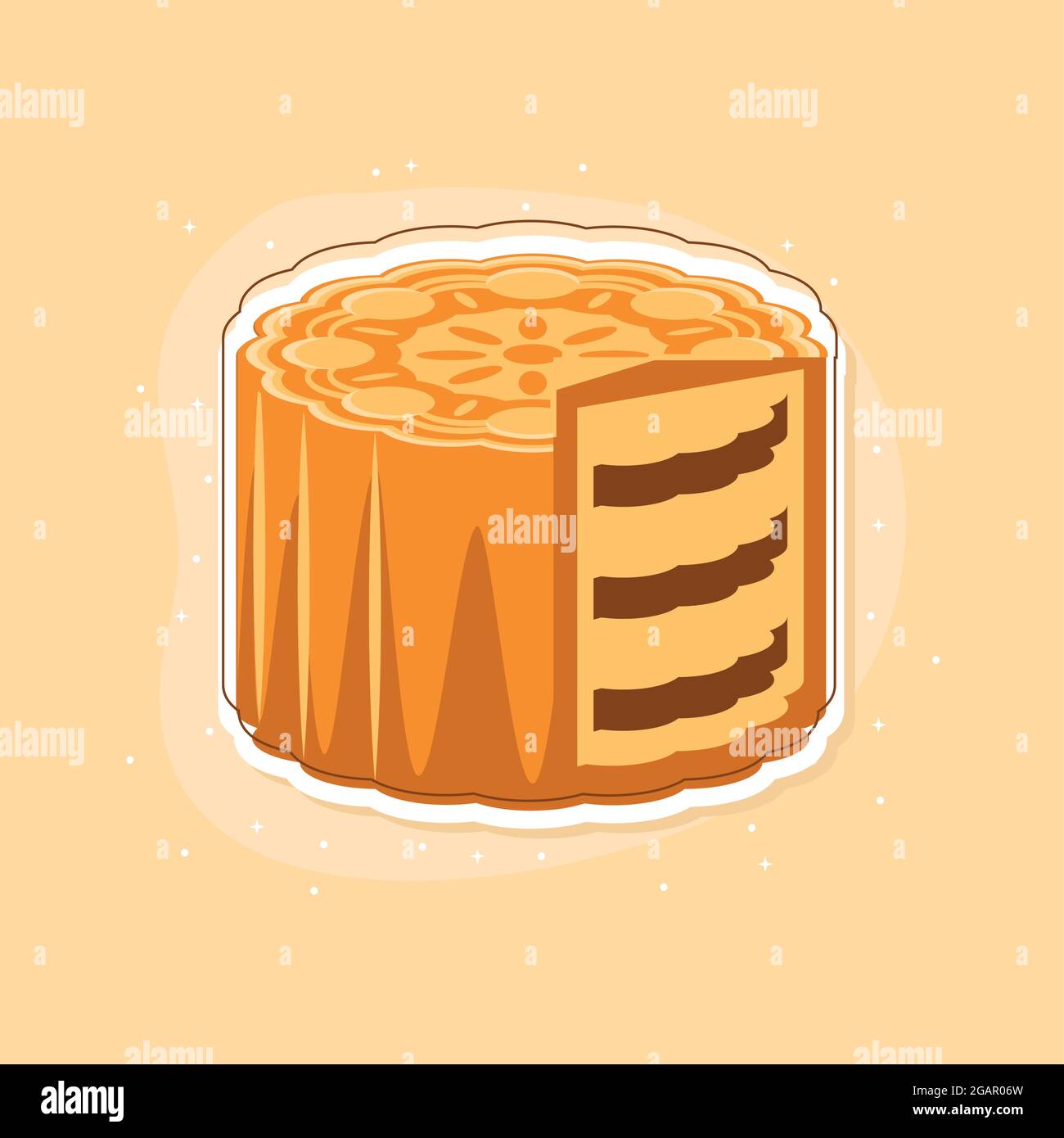 chinese mooncake dessert Stock Vector Image & Art - Alamy