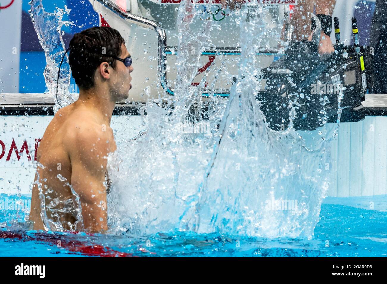 TOKYO, JAPAN - JULY 27: Evgeny Rylov of Russian Olympic Committee ...