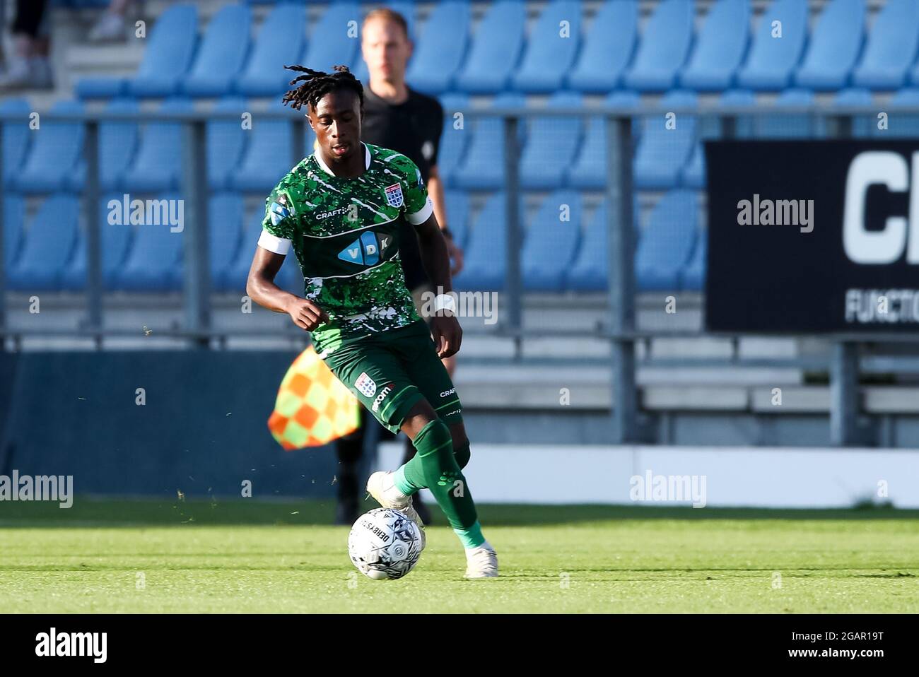 ZWOLLE, NETHERLANDS - JULY 31: Chardi Landu of PEC Zwolle during the ...