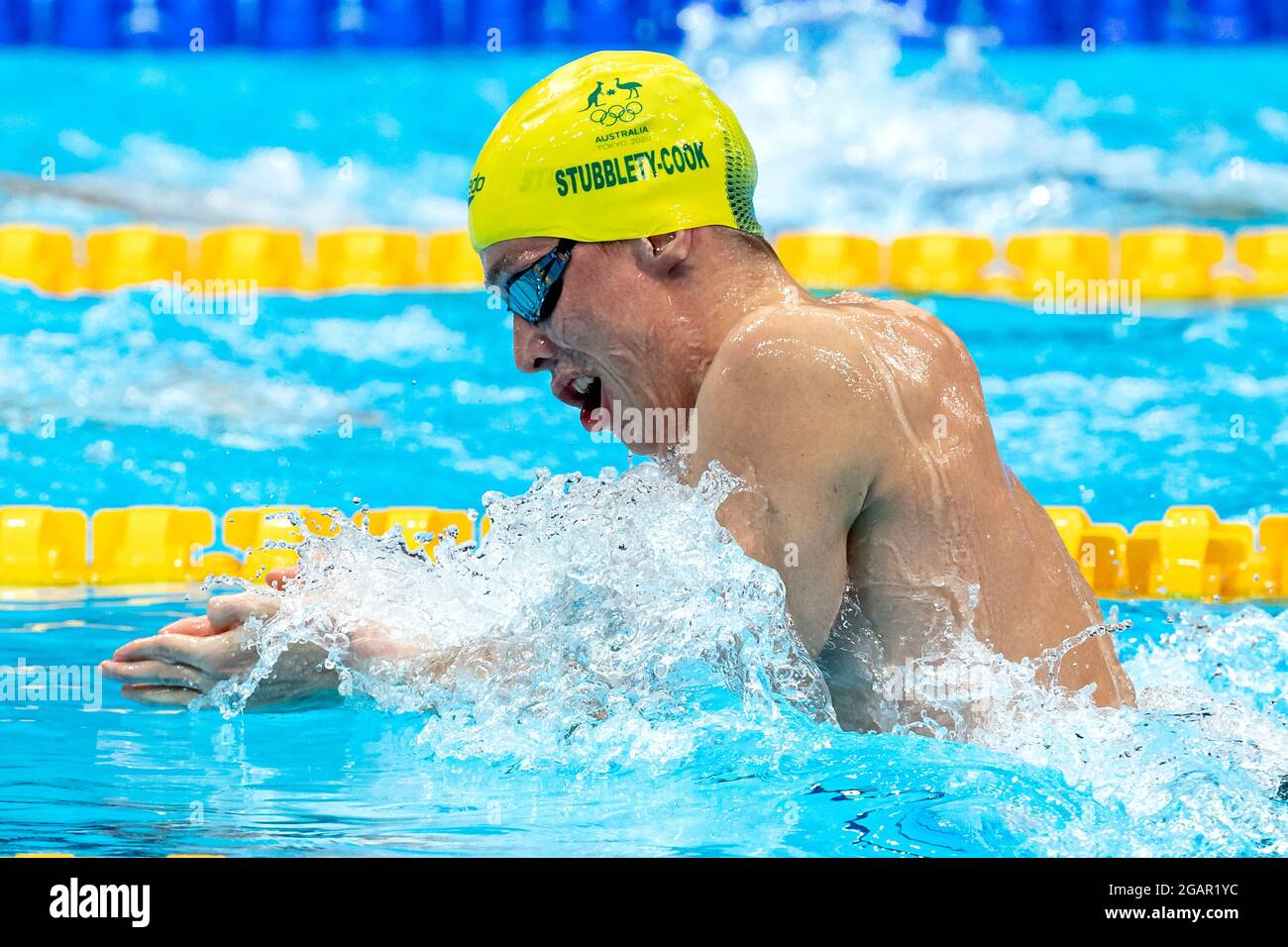 TOKYO, JAPAN - JULY 27: Izaac Stubblety-Cook of Australia competing in ...