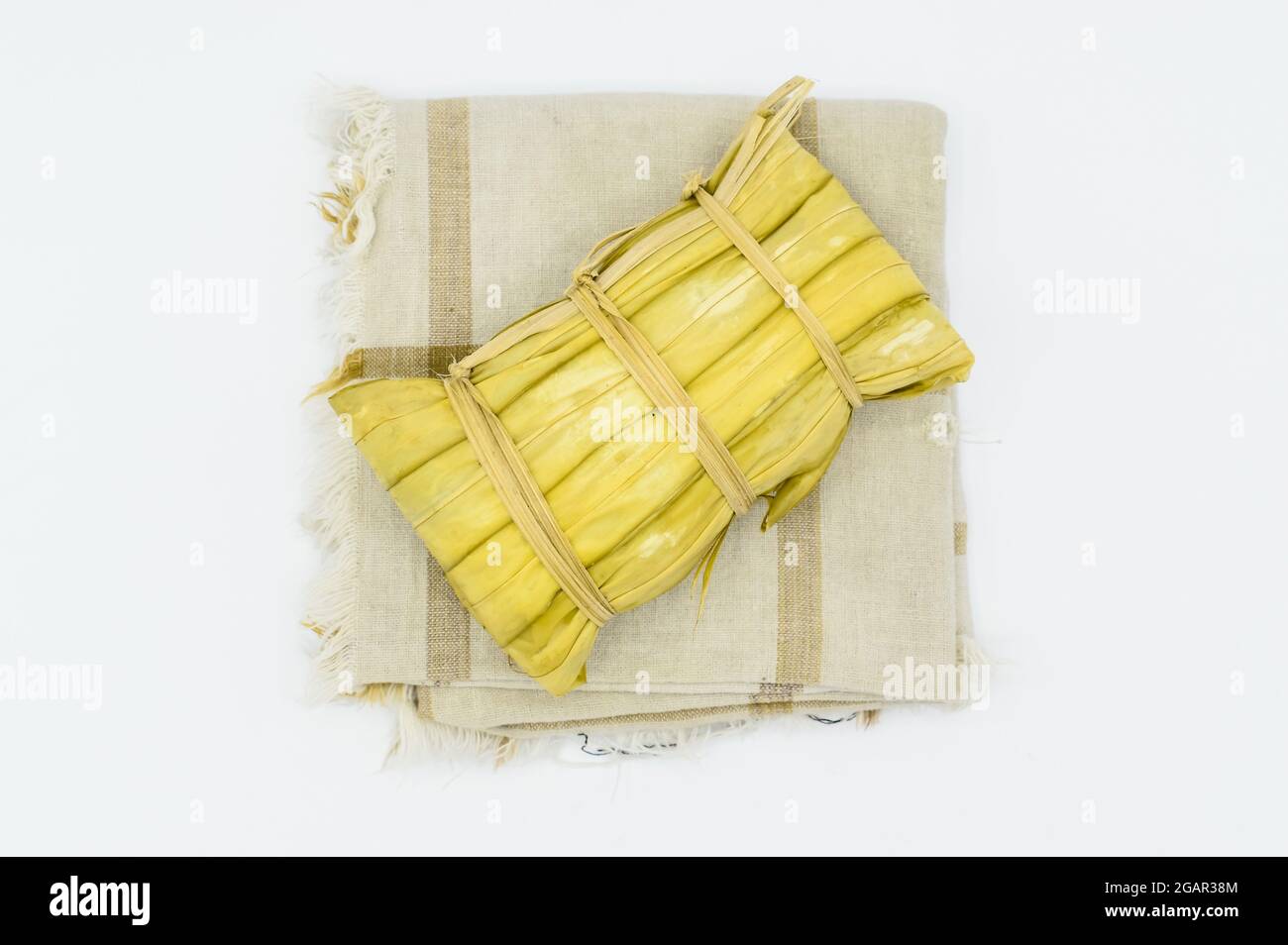 Myanmar or Burmese traditional street food, glutinous rice zongzi ...