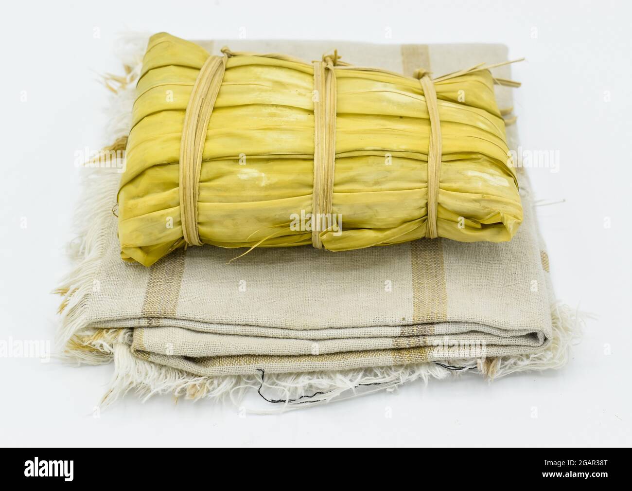 Myanmar or Burmese traditional street food, glutinous rice zongzi ...