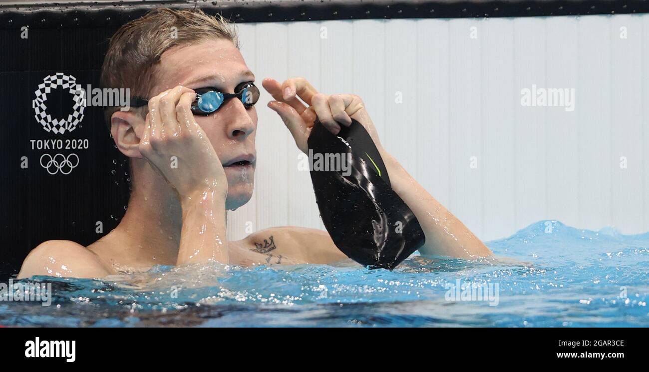 Tokio, Japan. 01st Aug, 2021. Swimming: Olympics, 1500m freestyle, men ...
