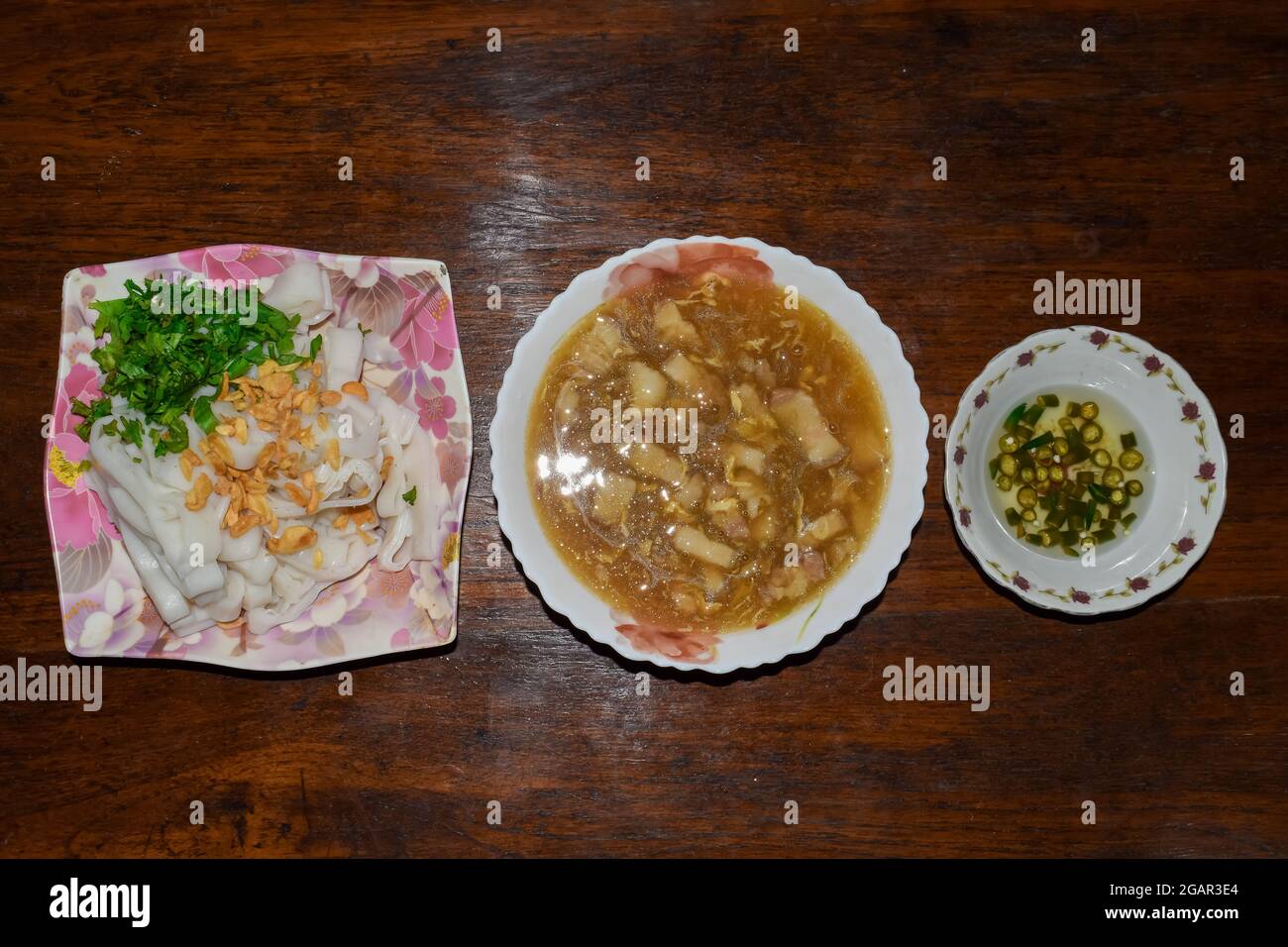 Myanmar homemade Lor Mee recipe with pork belly meat. Lor mee is a ...