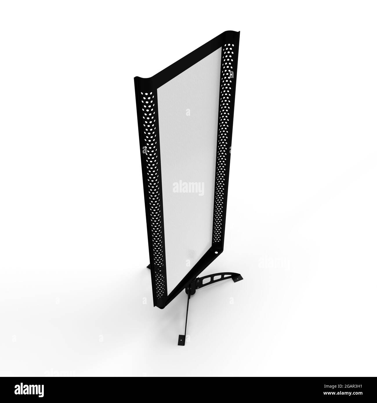 Wind Spinner Sign - Top Down Perspective View isolated on a white ...