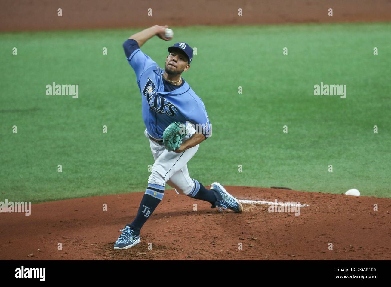 St. Petersburg, FL. USA; Tampa Bay Rays relief pitcher Luis Patino (61 ...