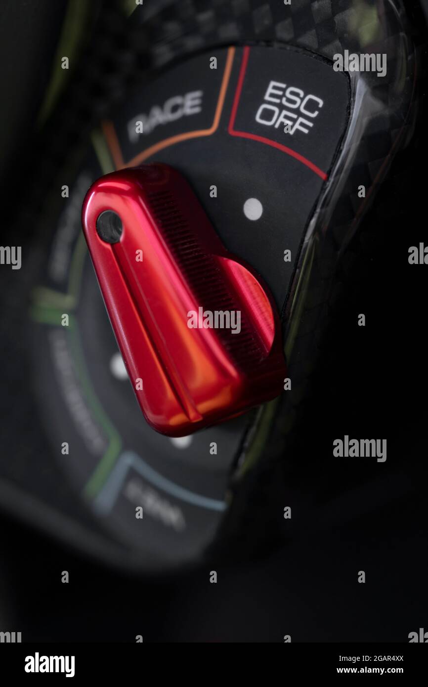 Ferrari Engine Mode Switch Stock Photo - Alamy