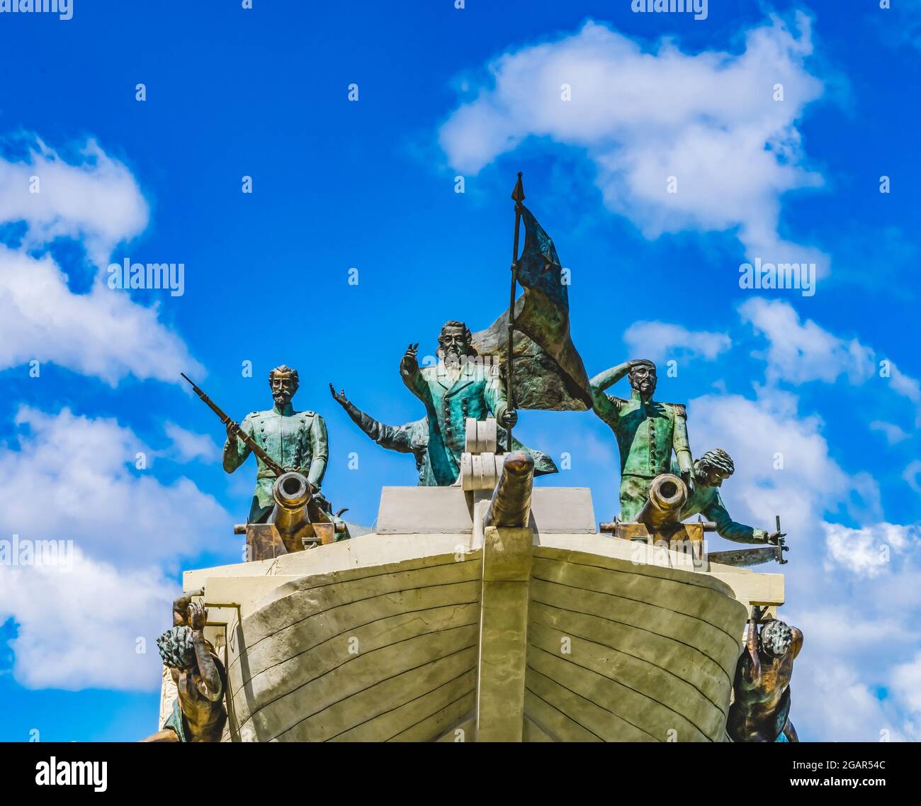 Goleta Ancud Bronze Monuments Harbor Punta Arenas Chile. 2014 Monument ...