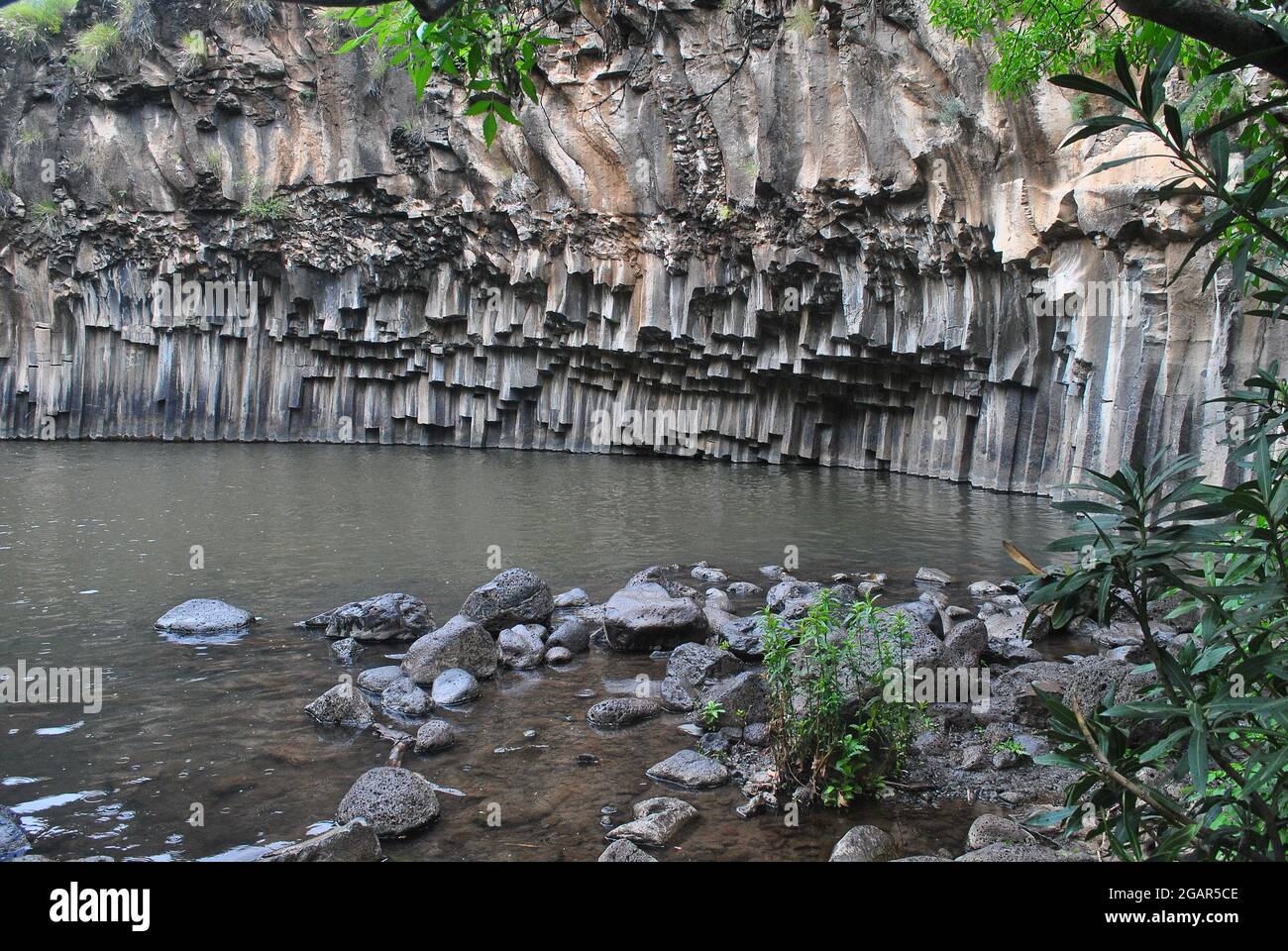 The Hexagon Pool is a natural pool in the Meshushim Reserve, in the ...