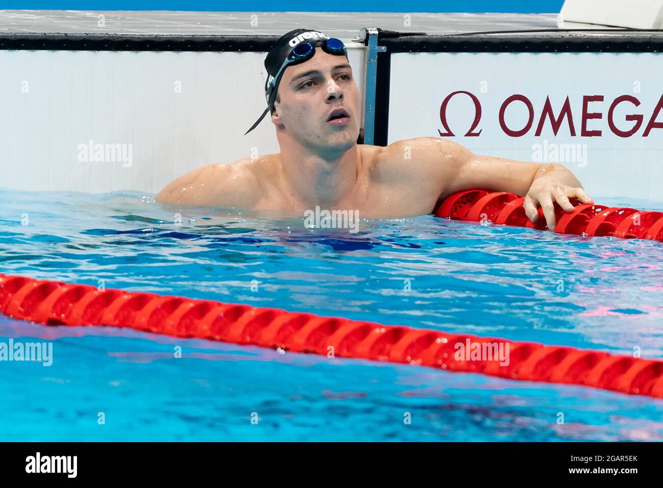 TOKYO, JAPAN - JULY 31: Jesse Puts of Netherlands reacts after ...