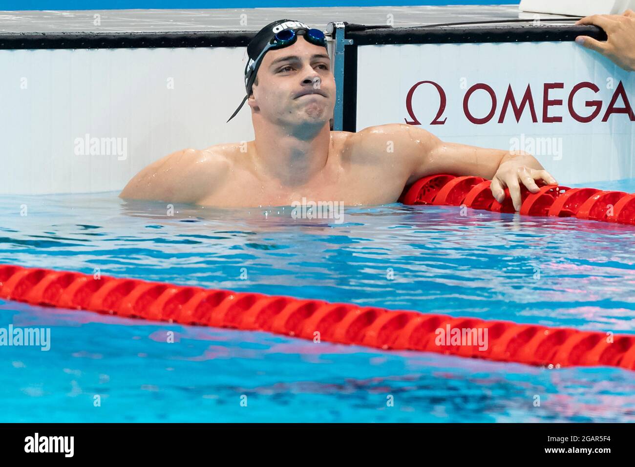 TOKYO, JAPAN - JULY 31: Jesse Puts of Netherlands reacts after ...