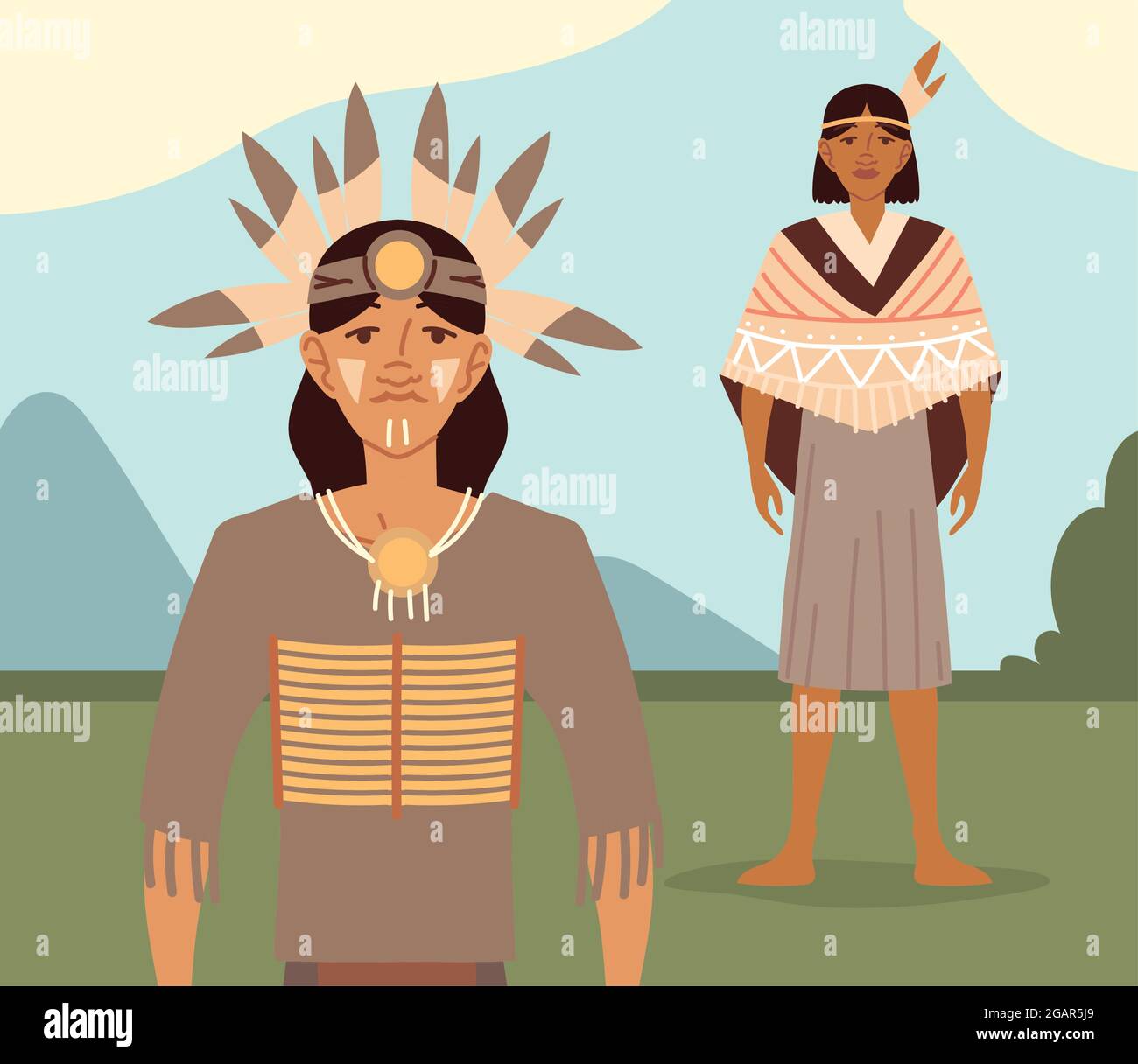 indigenous native men Stock Vector Image & Art - Alamy